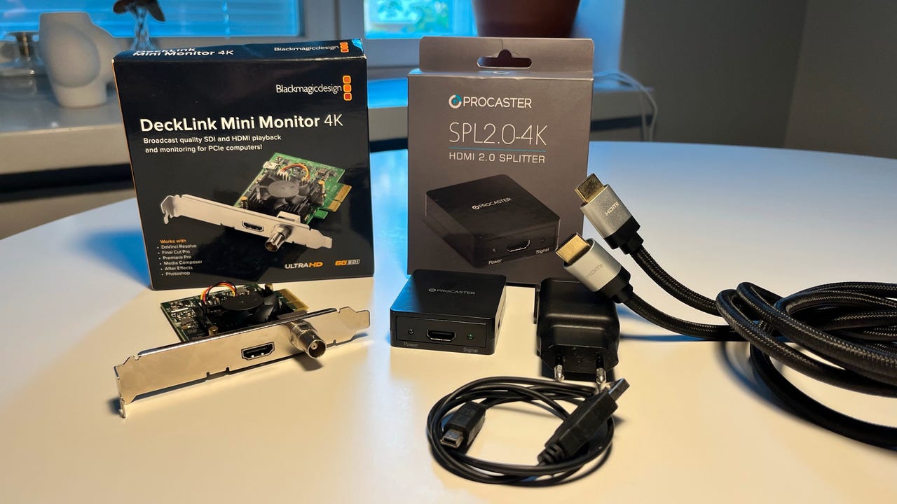 Blackmagic Design Decklink Mini Monitor 4K + splitter + HDMI-johto | Tori