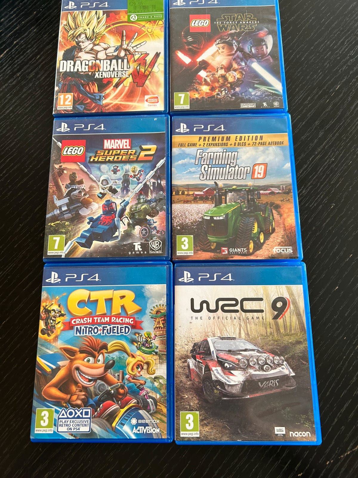 Ps4 pelit Lego, Farming simulator 19 Premium edition, CTR, WRC9 | Tori