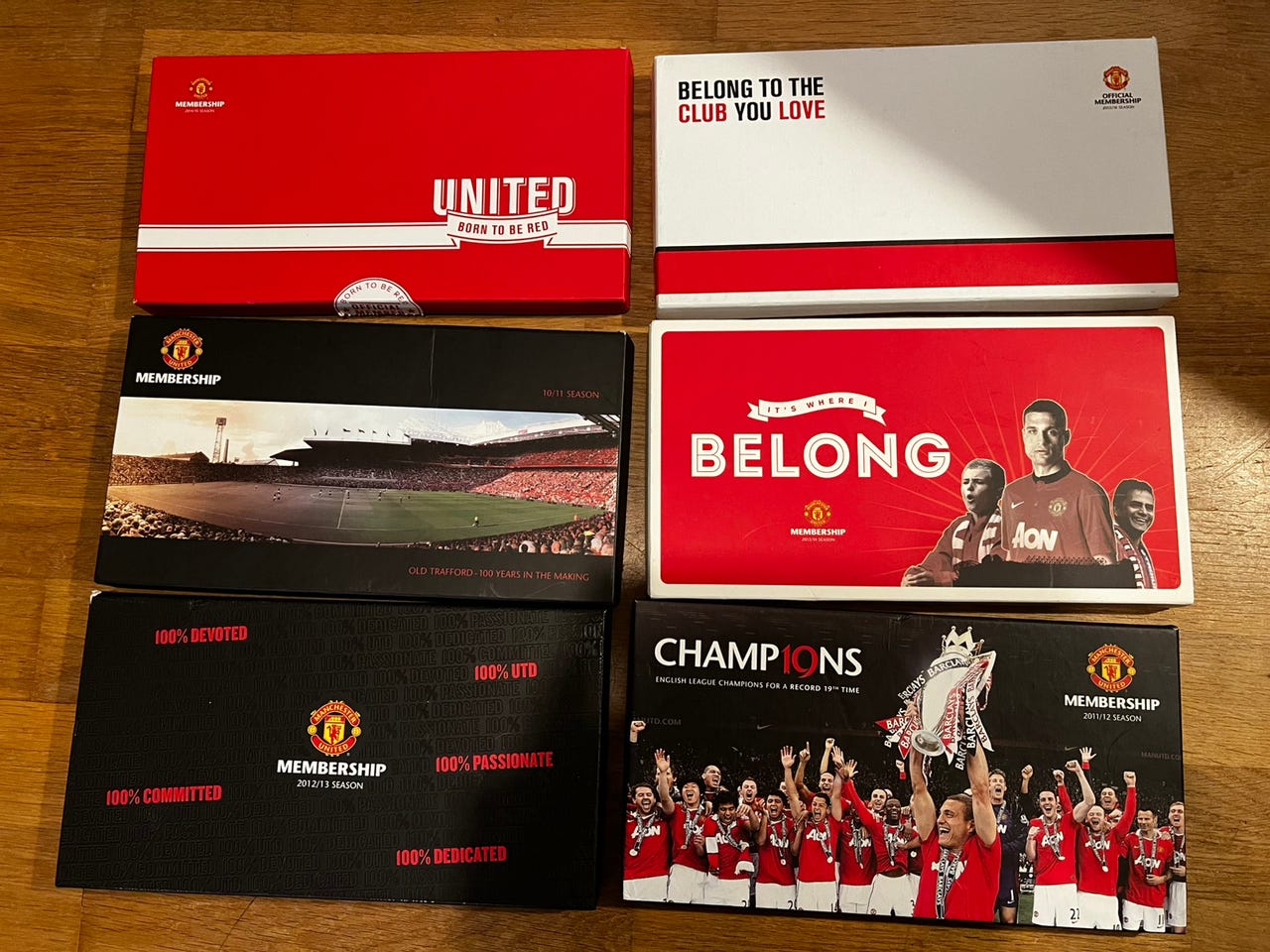 6 Kpl Manchester United membership kittejä | Tori