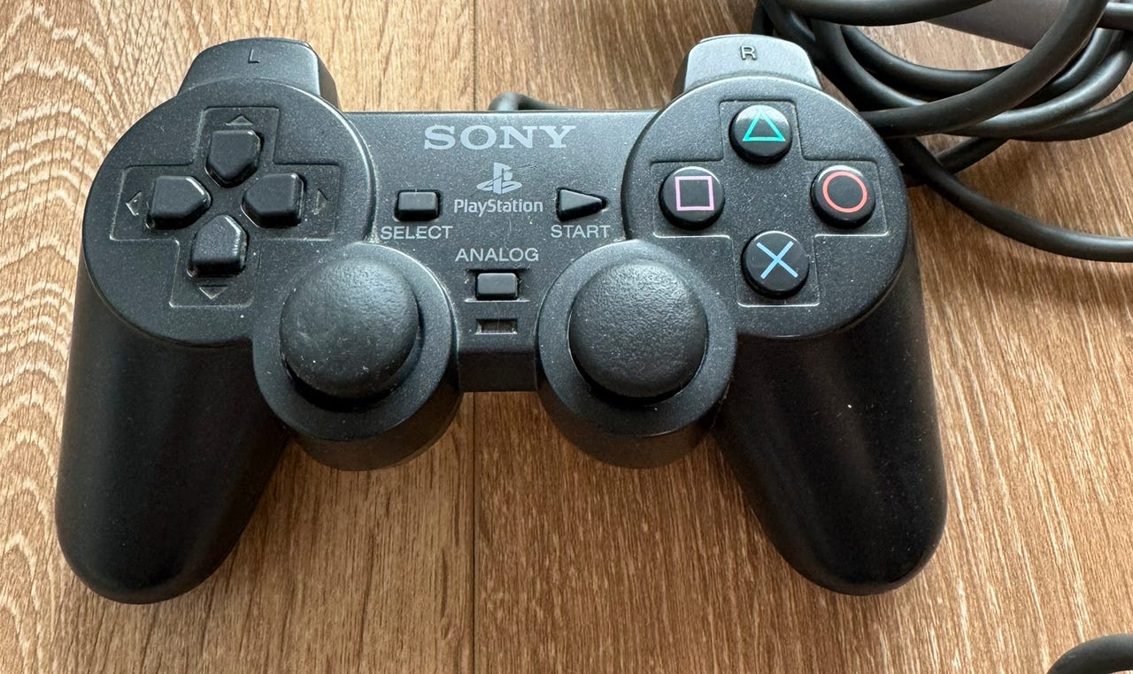 PS1 DualShock ohjain Charcoal Diamond Black SCPH-1200 | Tori