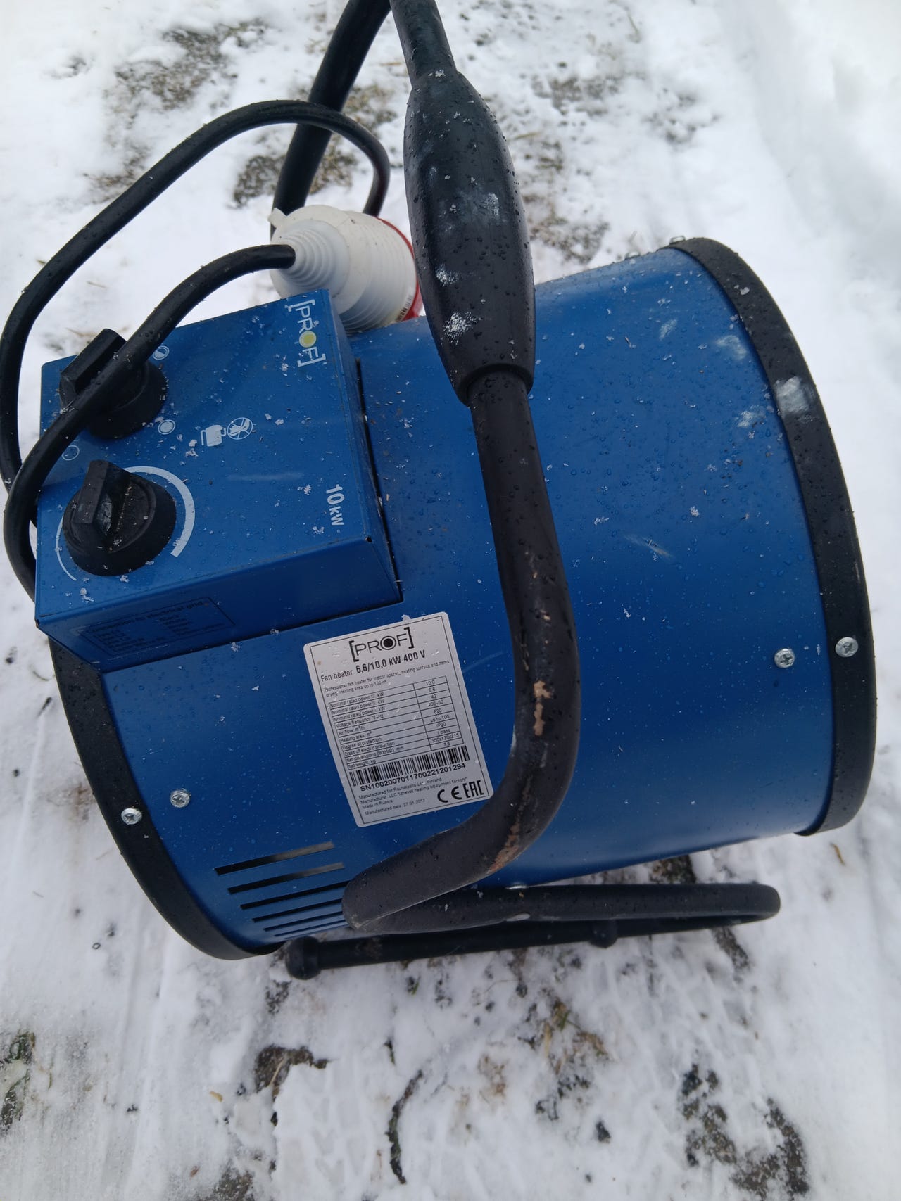Sähkölämmitin PROF 6,6/10,0kw 400v(voimavirta) Laitan kuvia ...