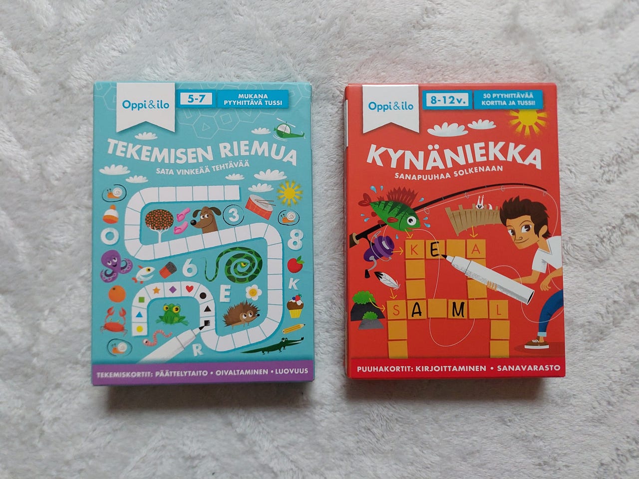 Oppi & ilo puuhakortit, 2 kpl *uudet | Tori