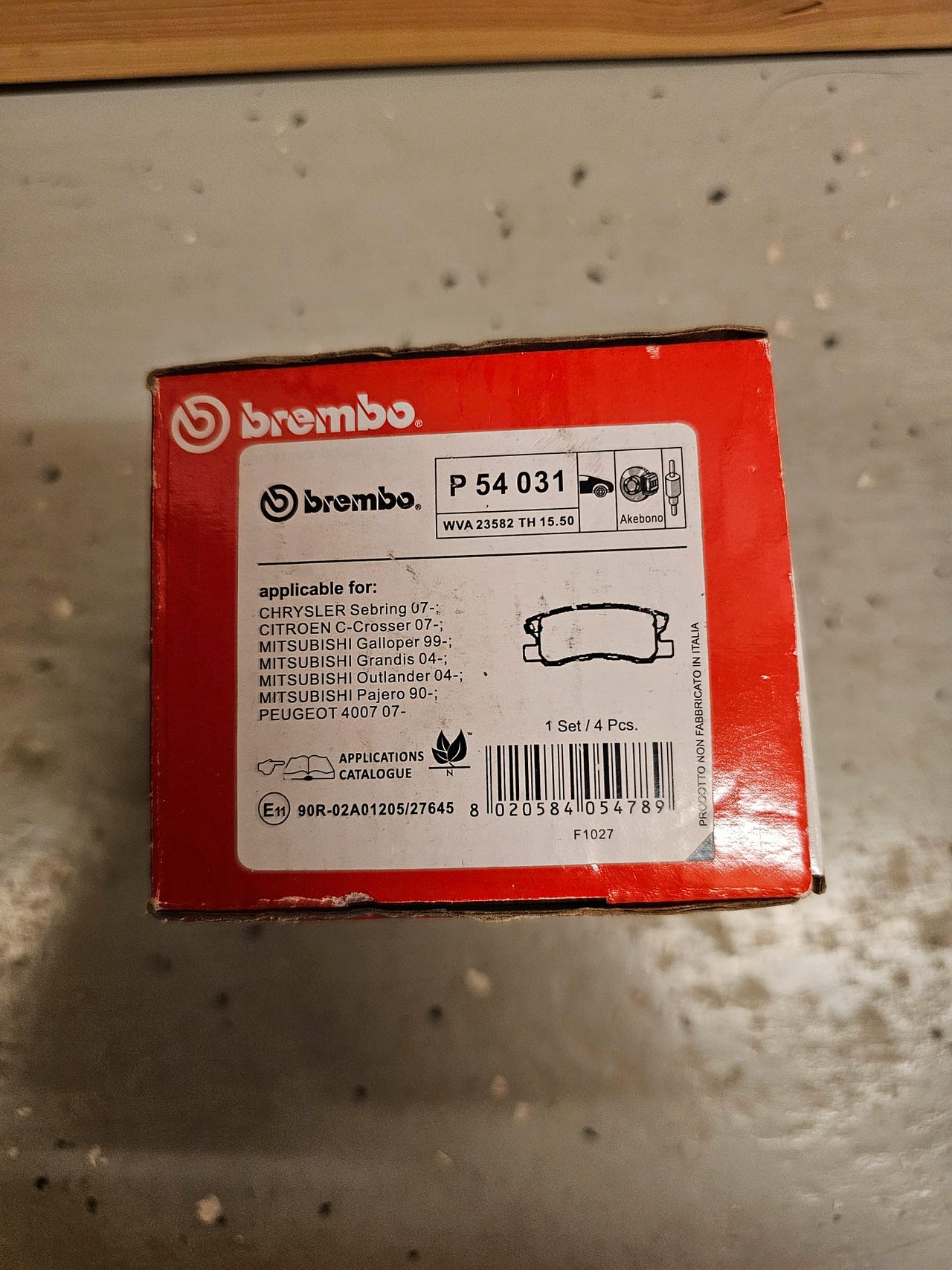 Brembo p54 031 outlander, pajero, | Tori