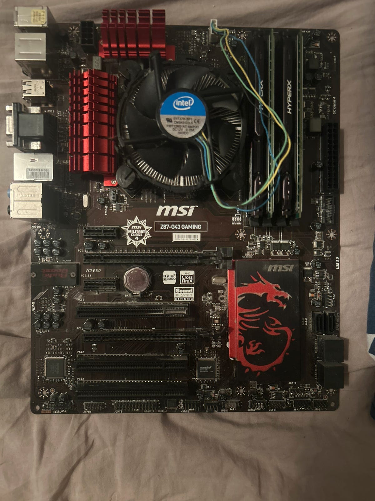 Z87-g43 gaming -emolevy, i5-4670k prosessori, 16gb 1600mhz ddr3 4x4gb ...