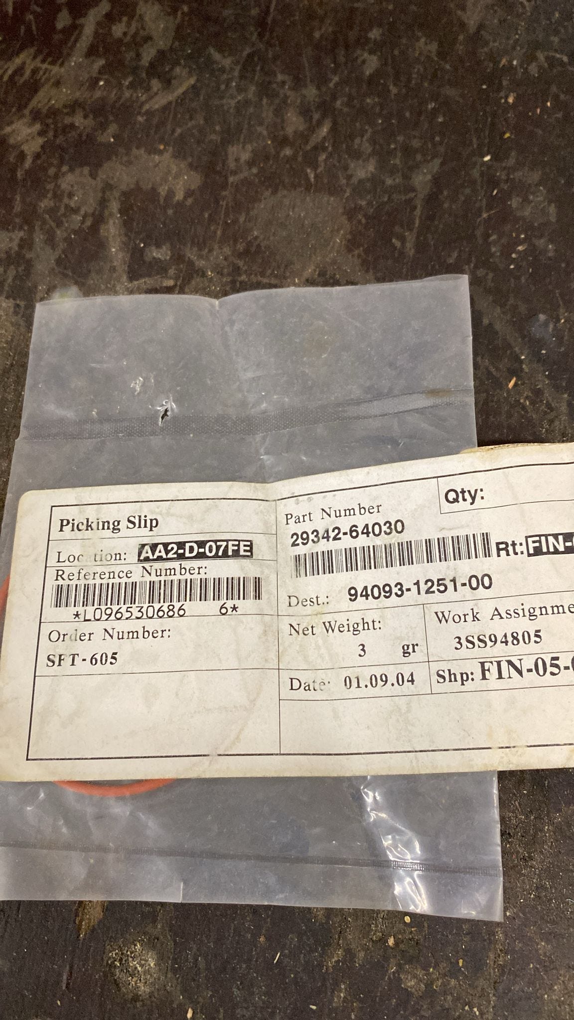 Toyota alipainepumpun O-tiiviste 29342-64030 | Tori