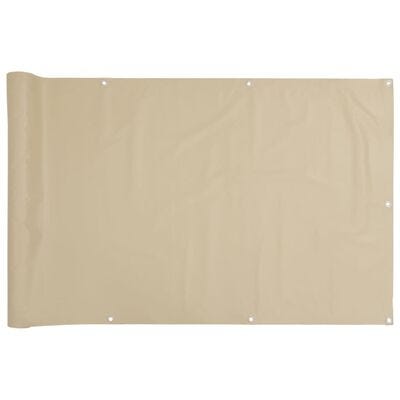 vidaXL Parvekkeen suoja beige 90x500 cm Oxford kangas(sku134942 | Tori