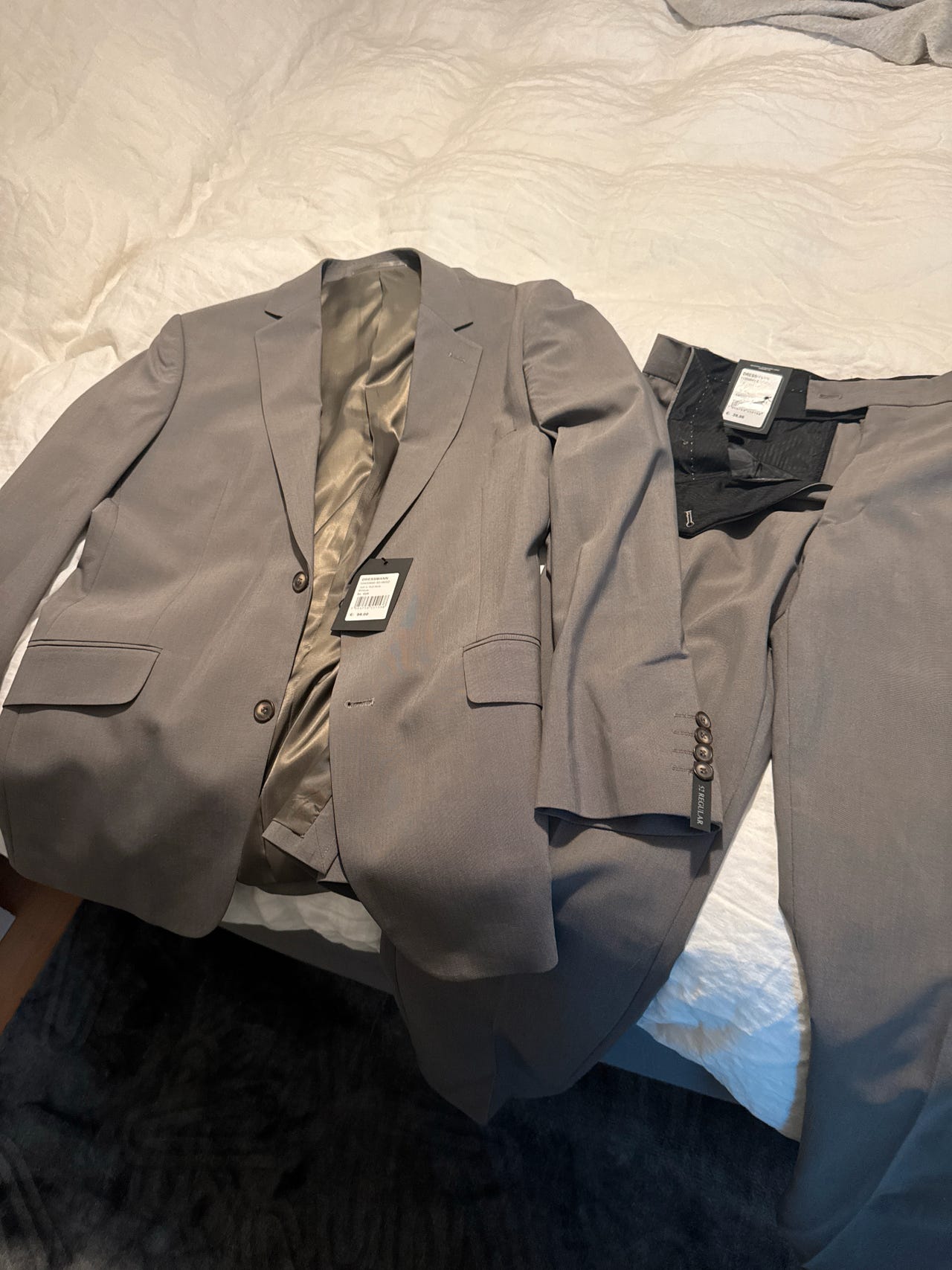 Dressmann miesten harmaa puku | Tori