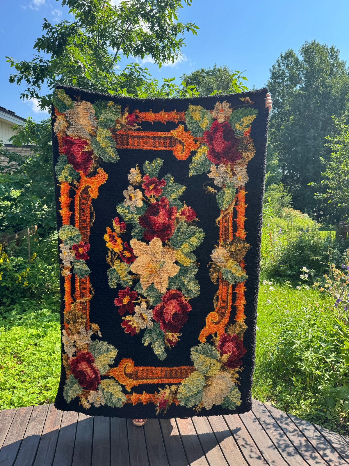 Vanha kukka / ruusu ryijy | Tori