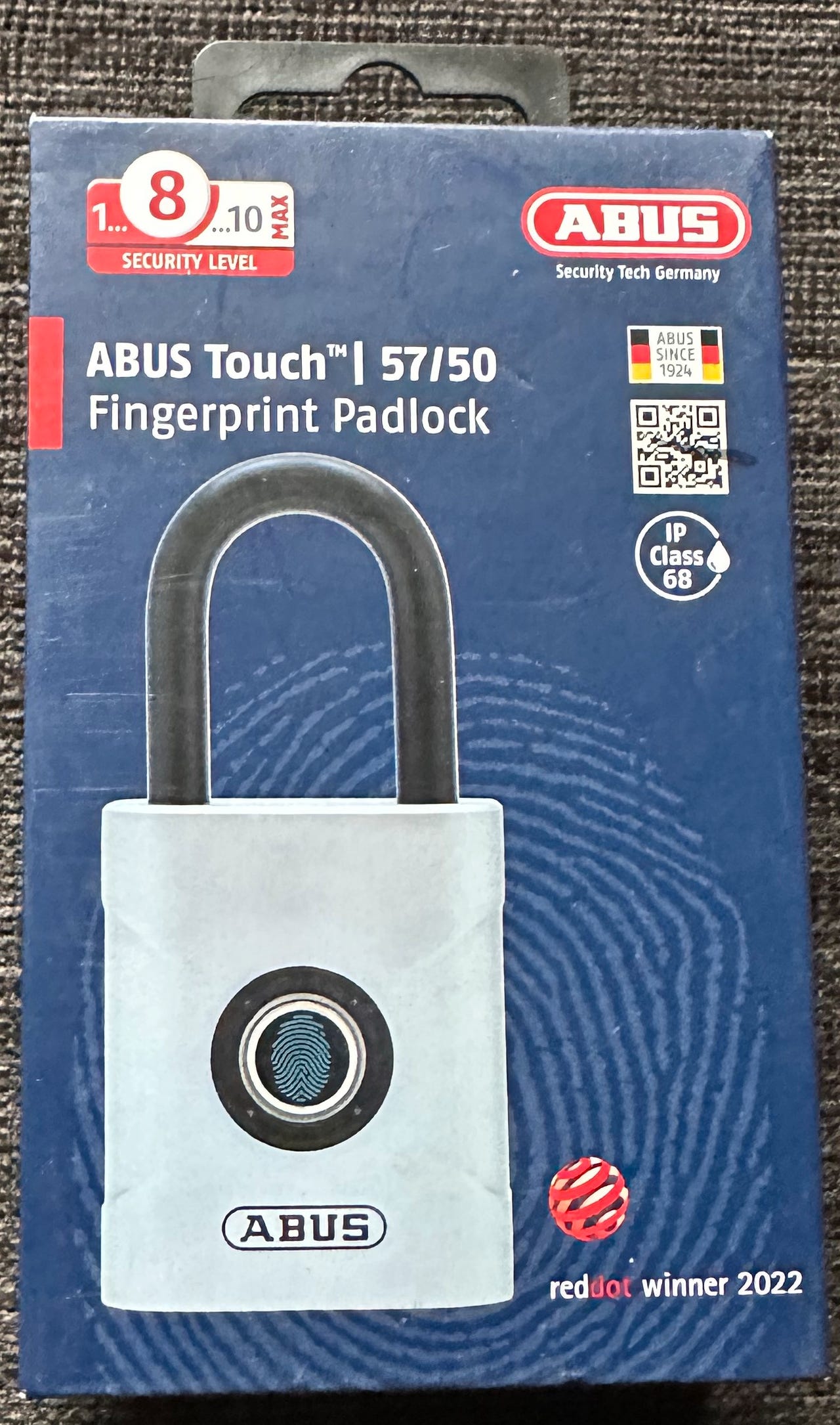 Abus Touch 57/50 sormenjälki riippulukko | Tori