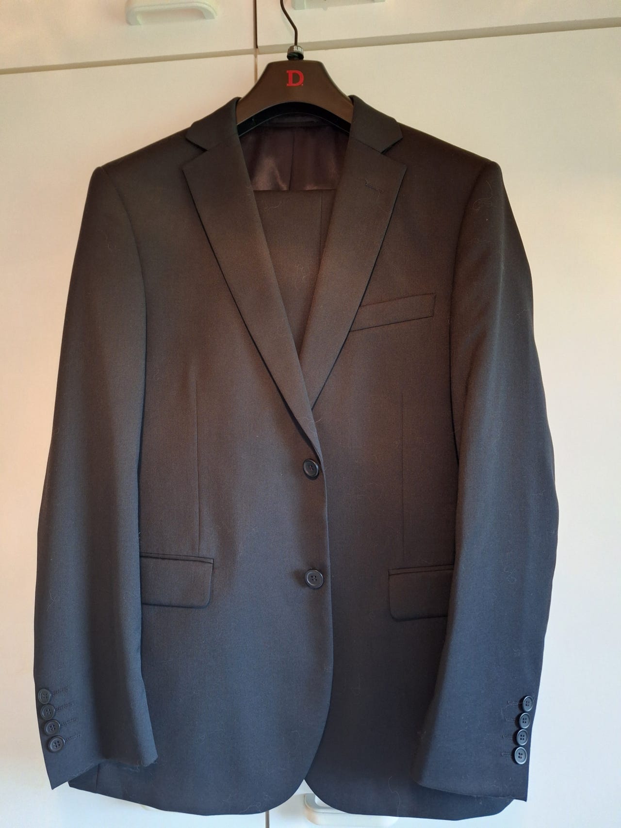 Miesten musta puku, Dressman, 48 short | Tori