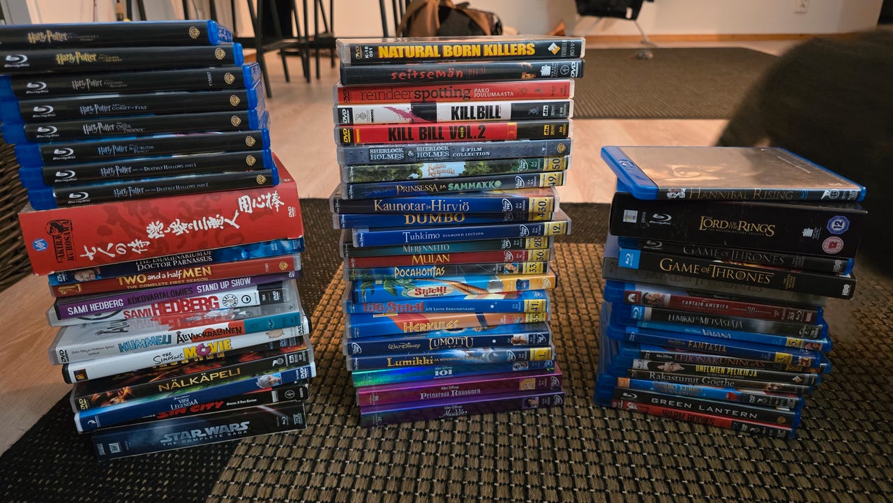 Kasa dvd ja bluray elokuvia | Tori