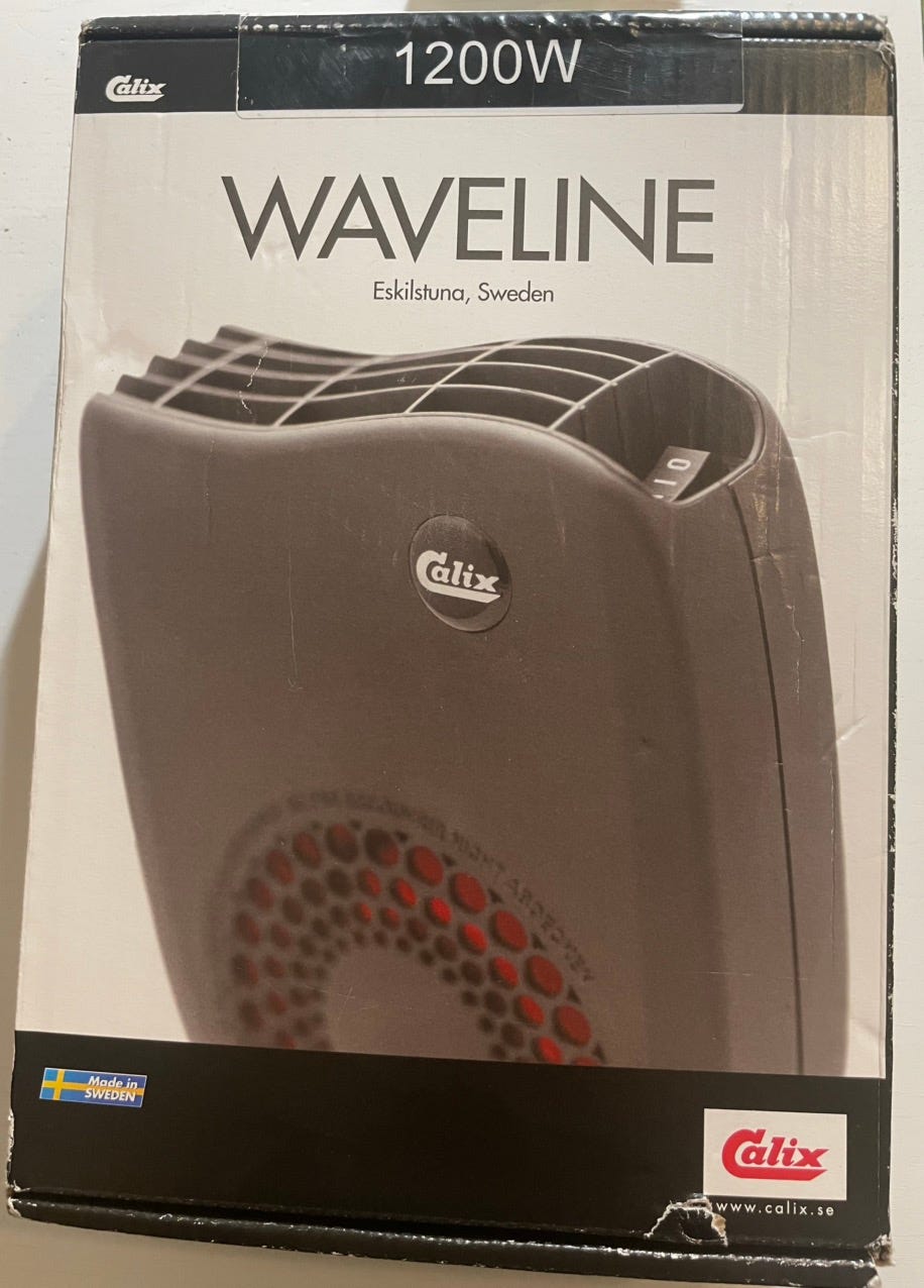 Calix WaveLine 1200W sisätilanlämmitin | Tori