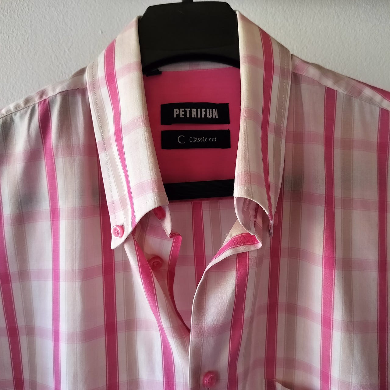 PETRIFUN lyhythihainen kauluspaita, M ja TARKKOJA MITTOJA | Tori