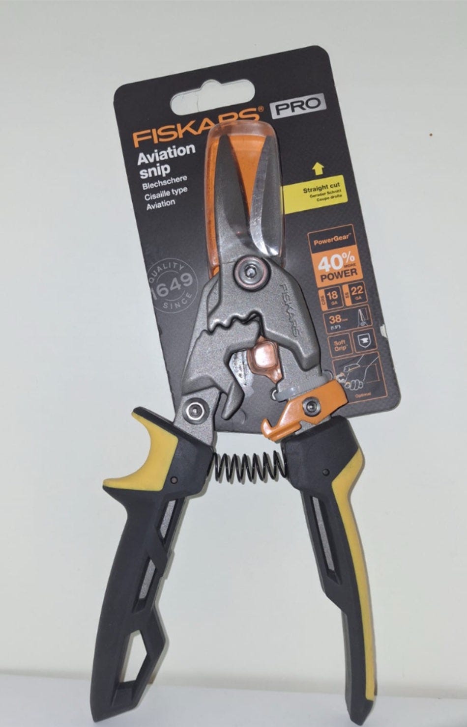 Fiskars Aviation saksit monitoimityökalu musta-keltainen | Tori