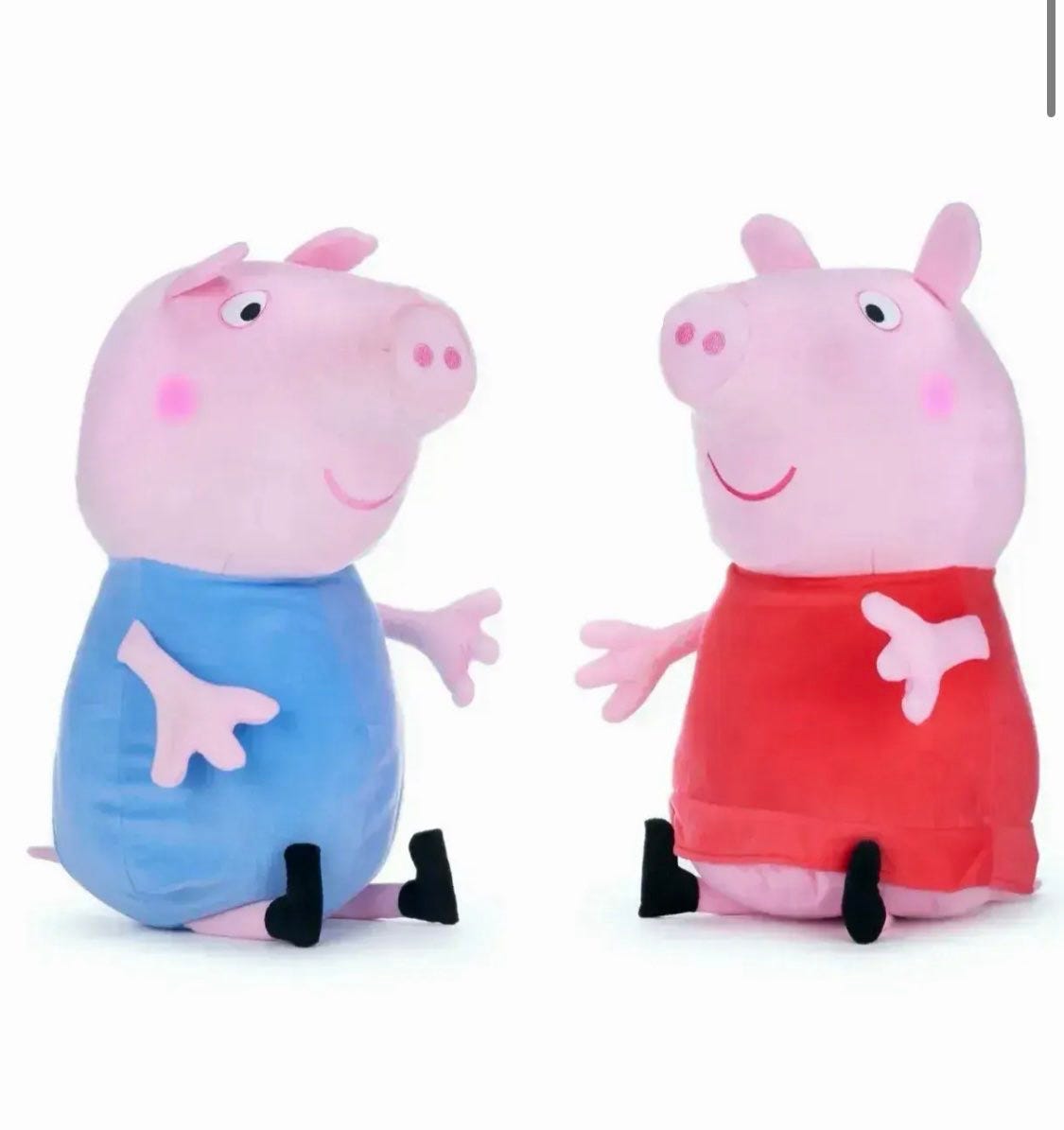 2kpl 60cm(!) Pipsa Possu ja Jyri Possu, Peppa Pig Pehmolelu | Tori