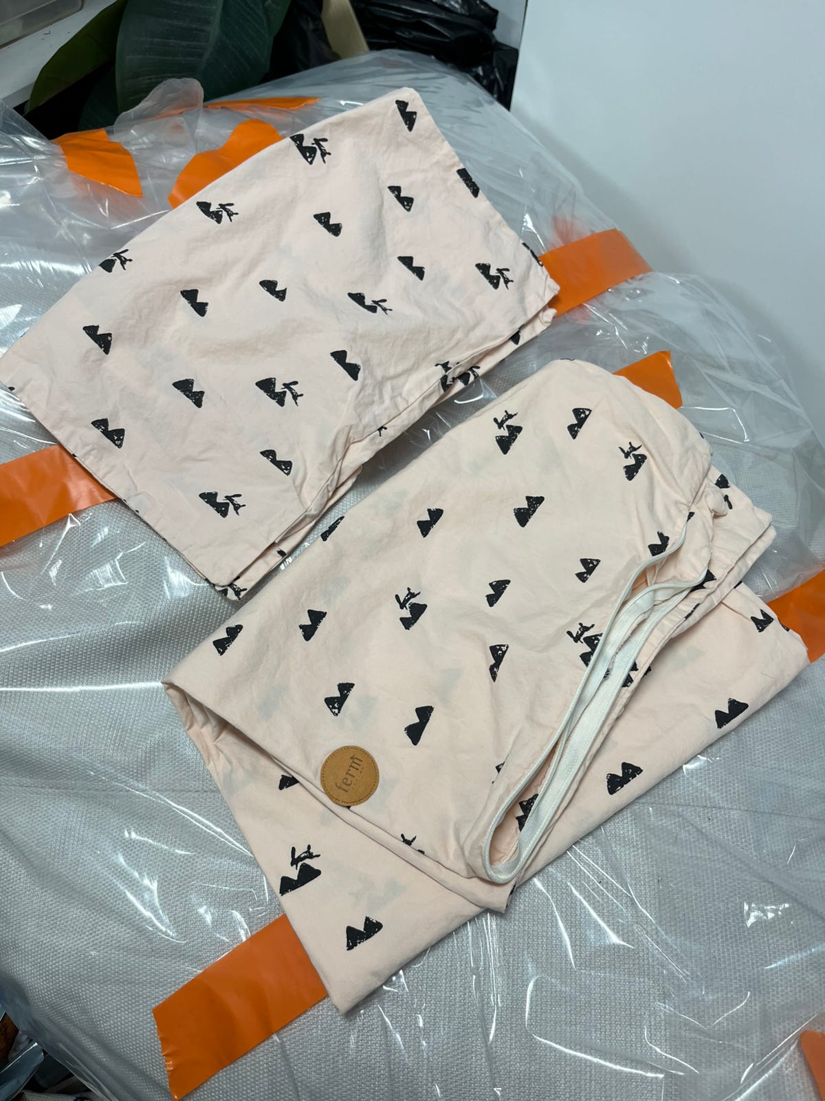 Ferm living Rabbit pupu baby pussilakana+tyynyliina | Tori