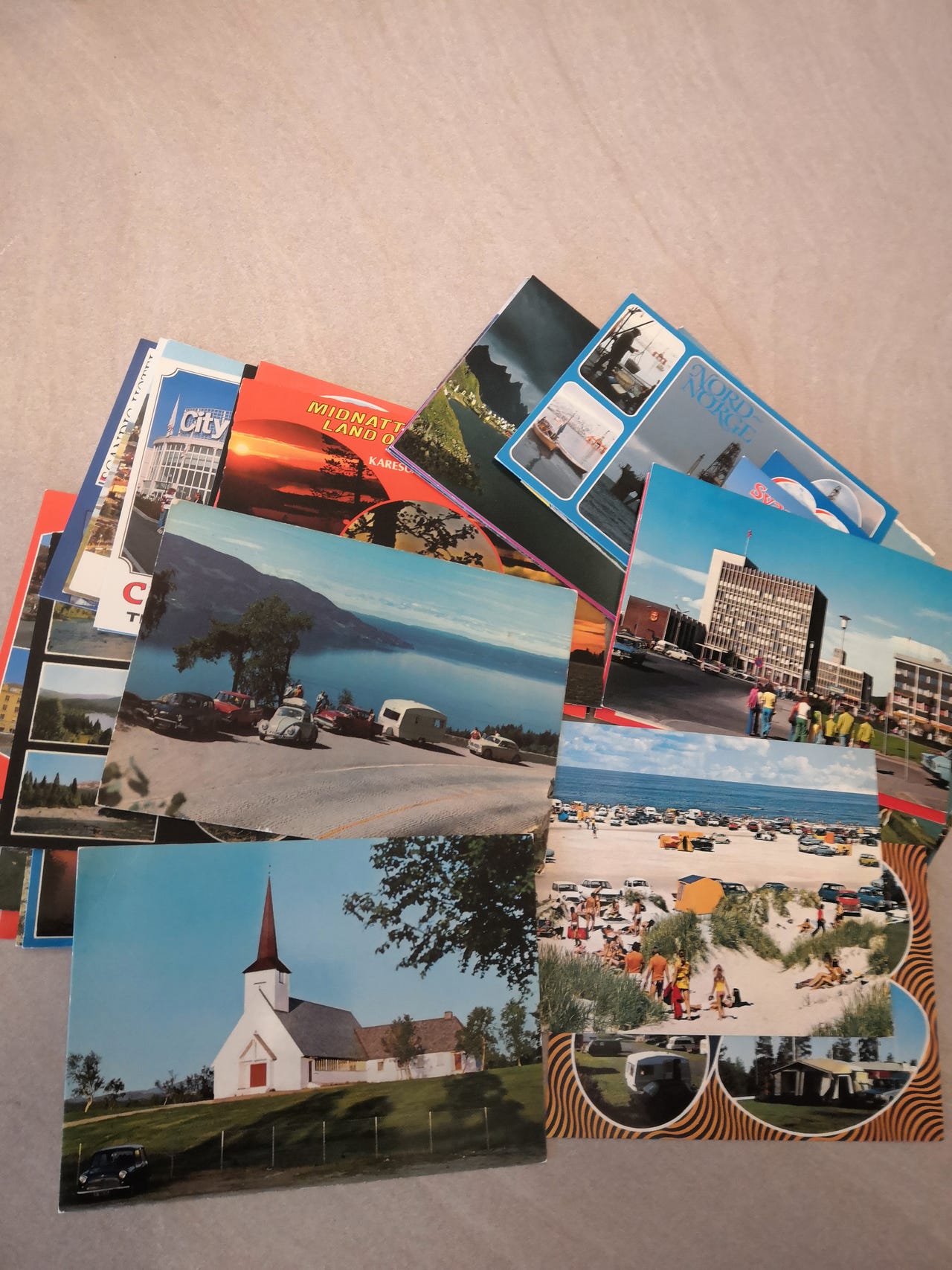 Postikortit Norja Ruotsi Tanska n. 35 kpl | Tori