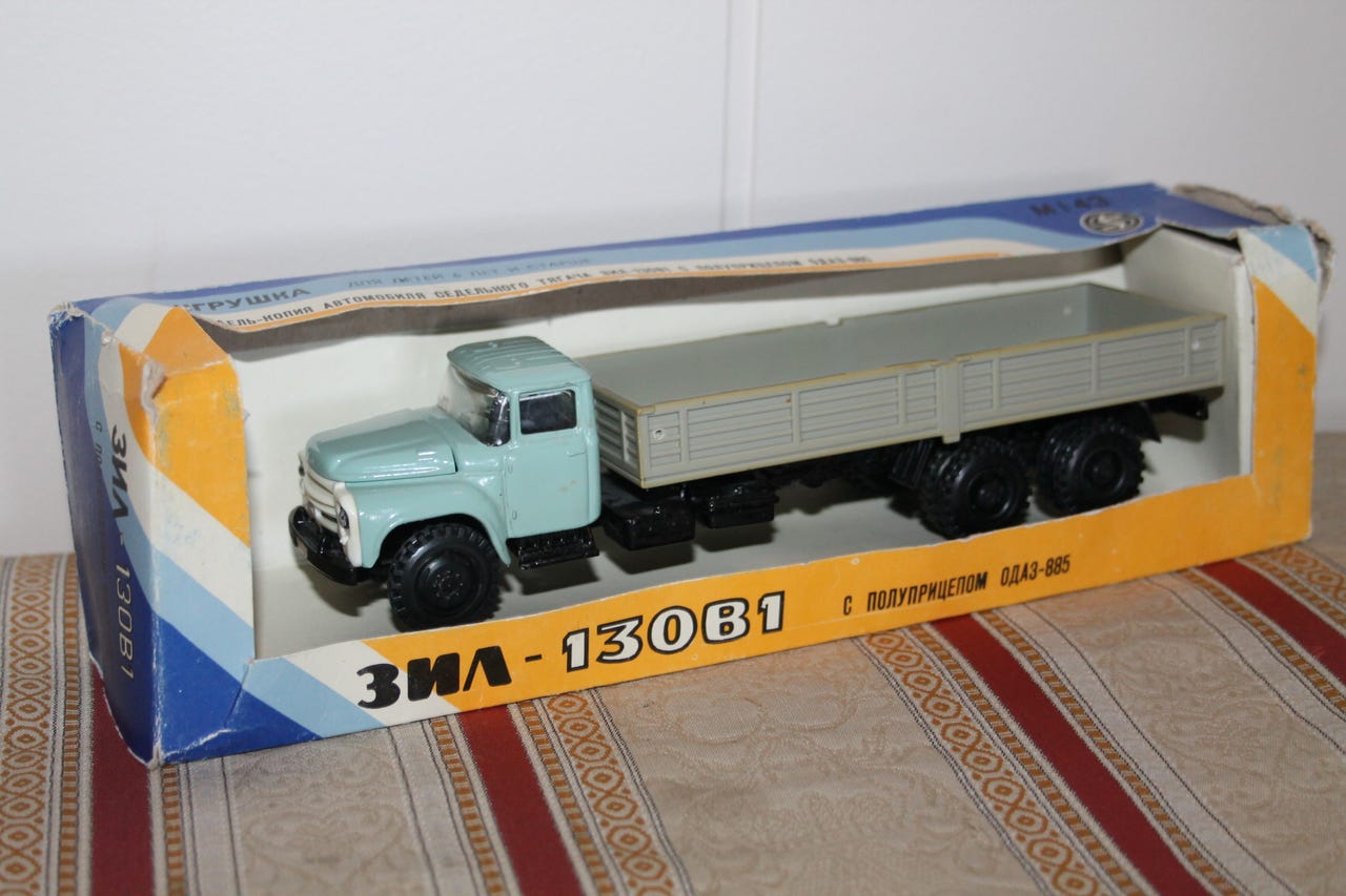 Zil 130 B1 vanha Neuvostoliitto CCCP kuorma-auto 1:43 22cm pienoismalli ...