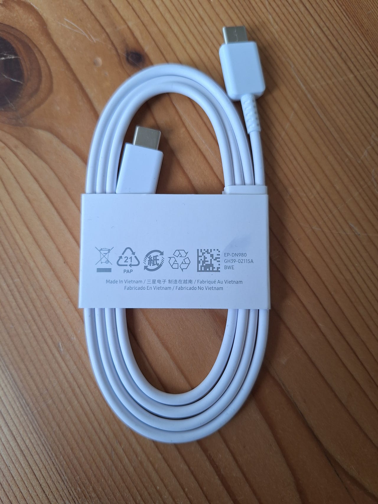 Samsung USB-C Type-C To Type-C Charging Cable(EP-DN980 GH39-02115A) | Tori