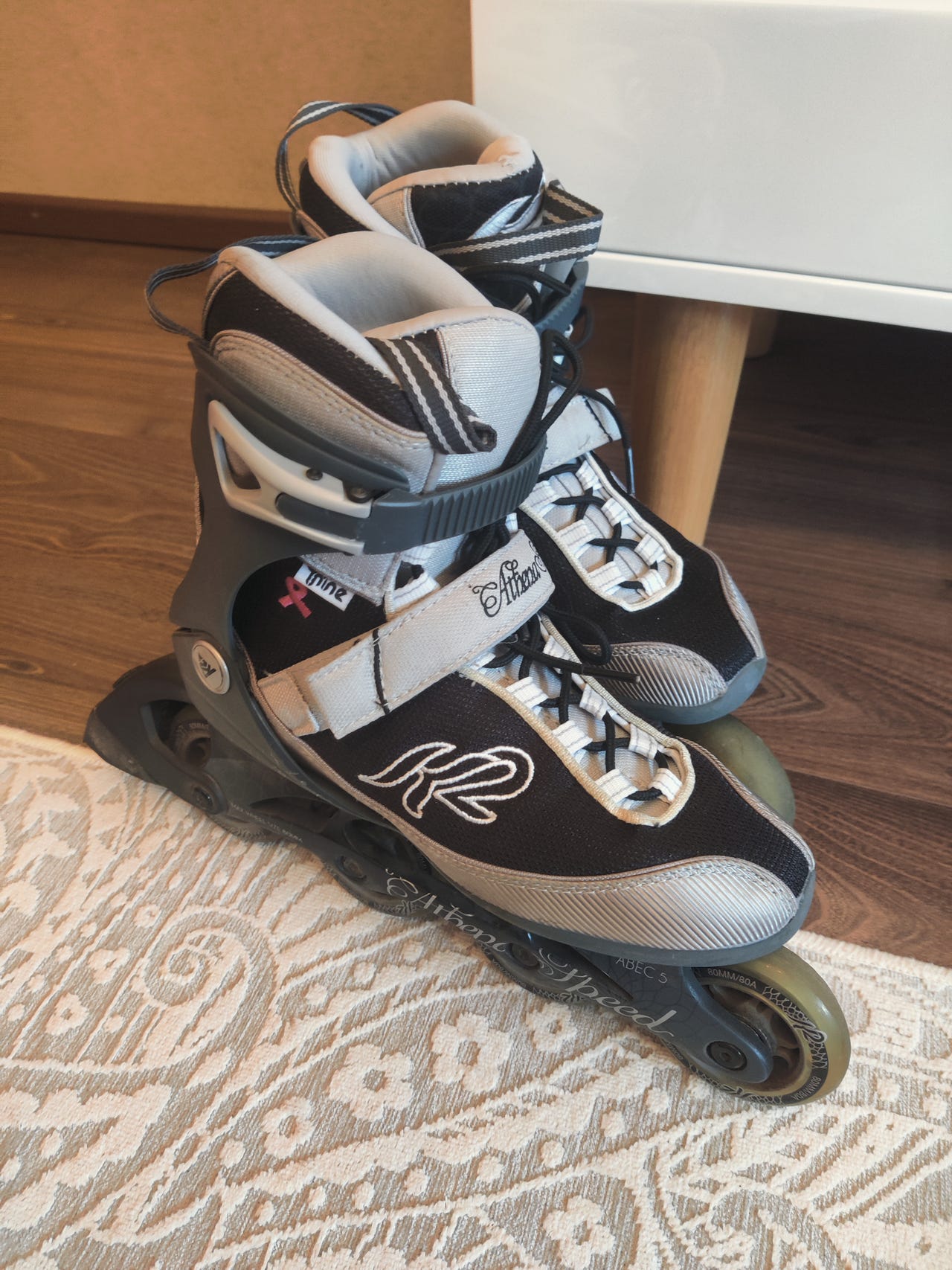 K2 Athena Speed Rullaluistimet koko 38 musta harmaa | Tori