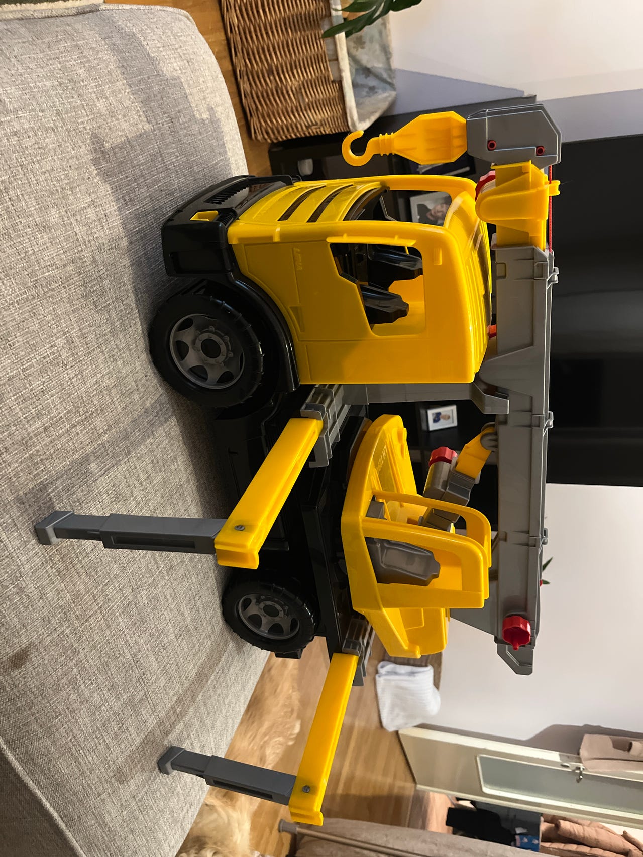 Bruder Nosturi Kuorma-auto Lasten lelu keltainen muovi | Tori