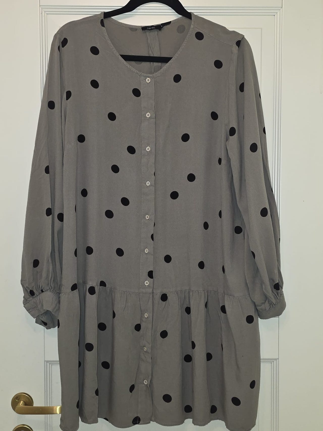 Nanson vihreä mustapallollinen Pom Pom tunika mekko 42 | Tori