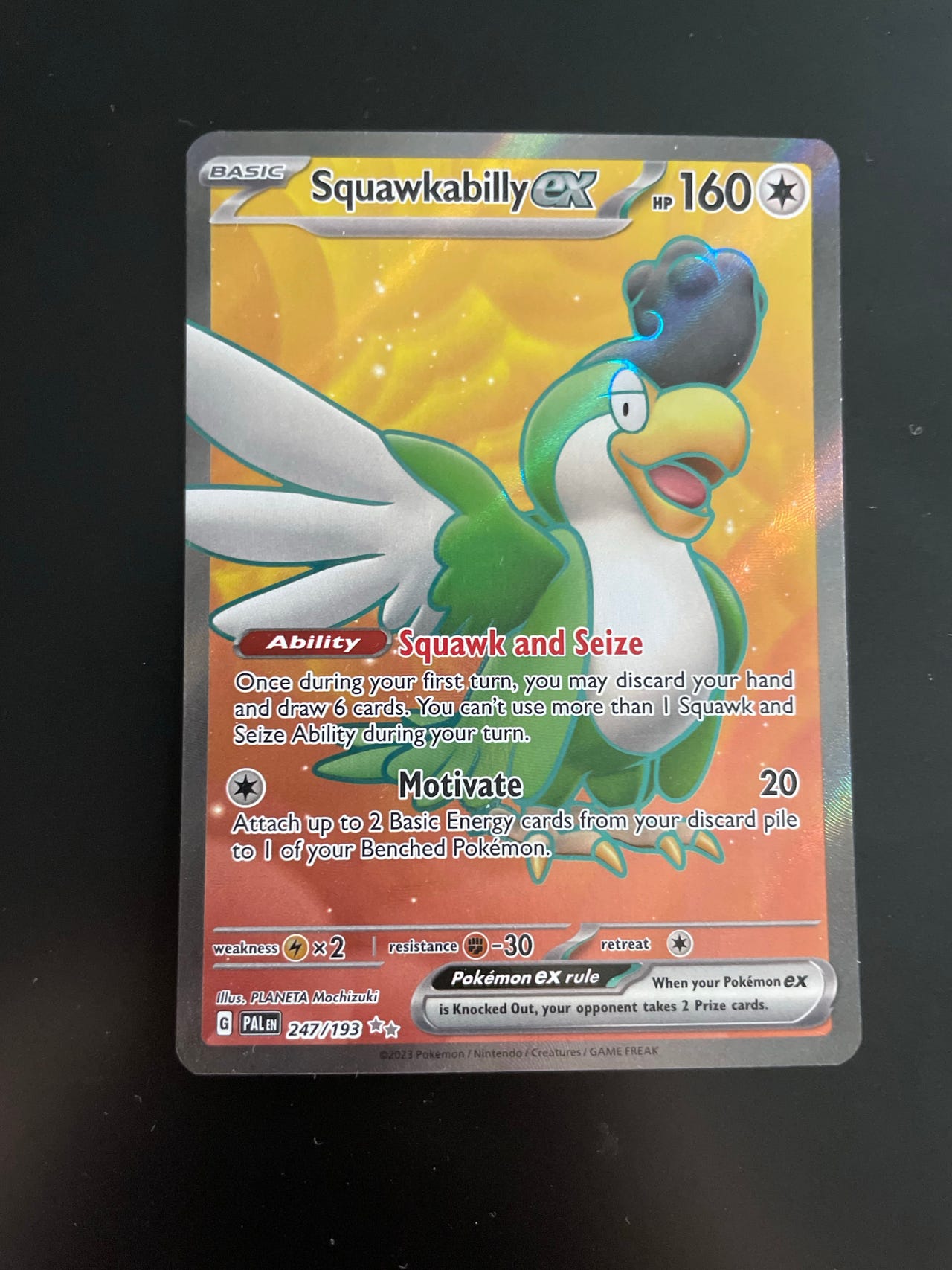 Pokemon squawkabilly ex Scarlet & Violet Paldea Evolved | Tori