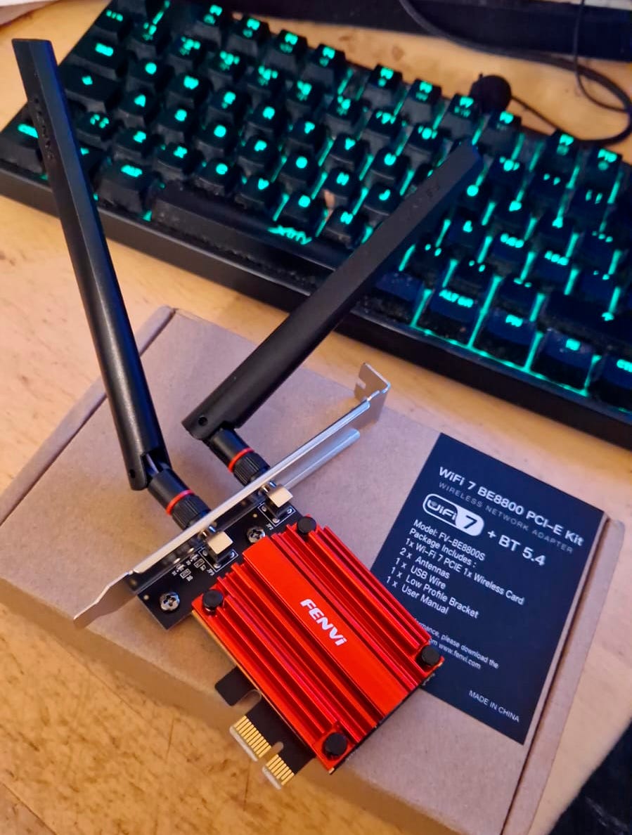 Fenvi Wifi-7 BE200 Pci-e Adapter For Bluetooth 5.4 | Tori
