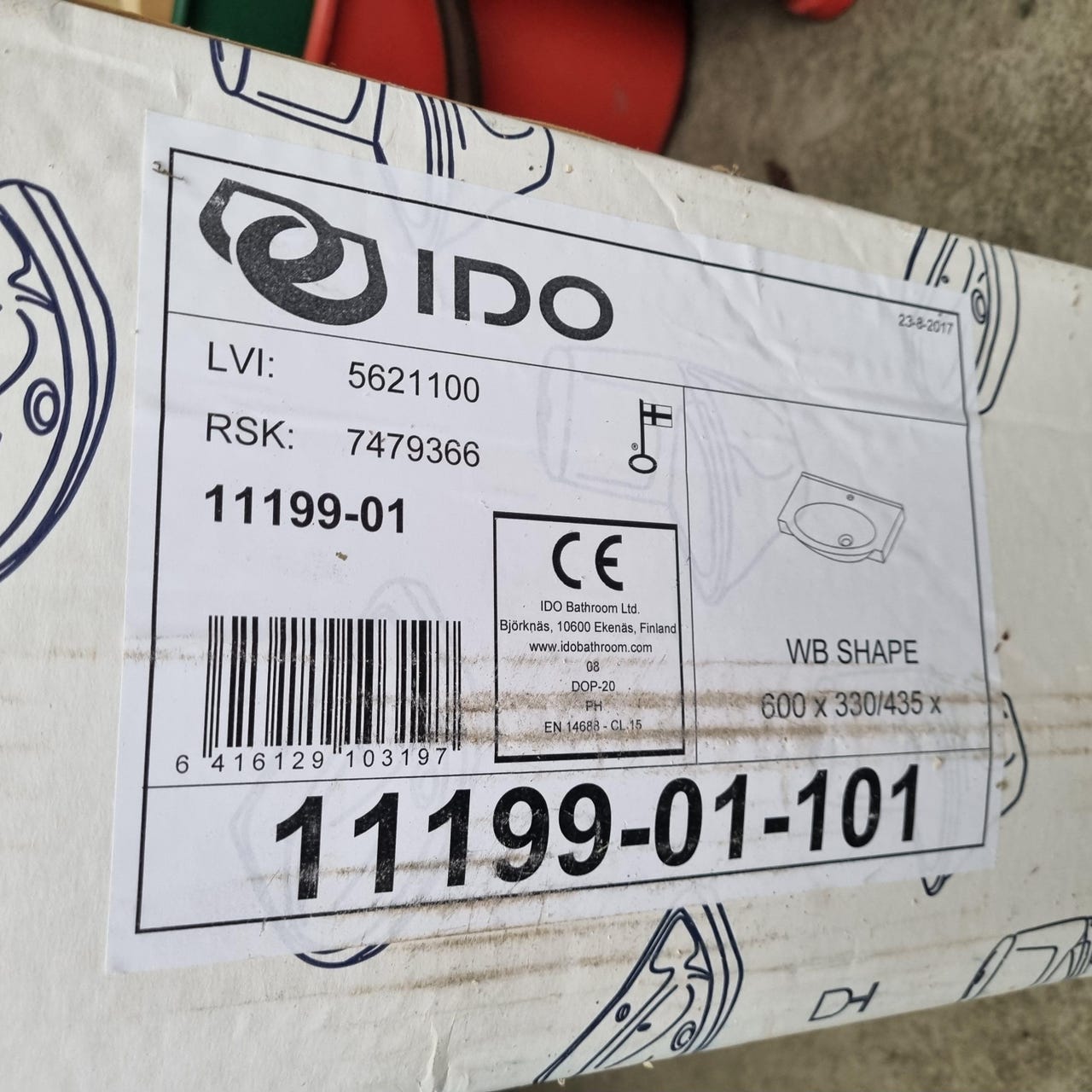 Käyttämätön IDO WB Shape allas 600x330/435 | Tori