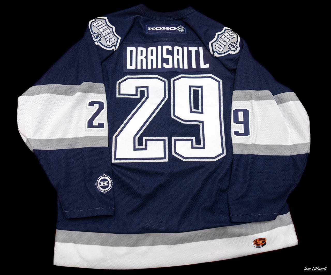 Leon Draisaitl Edmonton Oilers "Oil Drop" "MiC" -retropelipaita ...