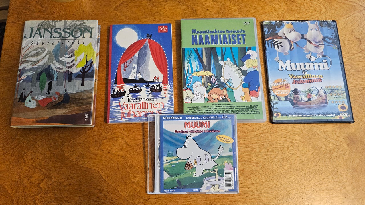 Tove Jansson kirja + Muumi DVD jne. | Tori