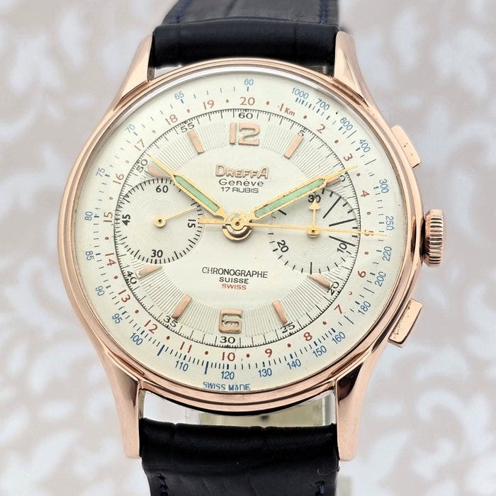 Chronographe Suisse - Dreffa - Cal. Landeron 55 - Miehet - 1950-1959 | Tori