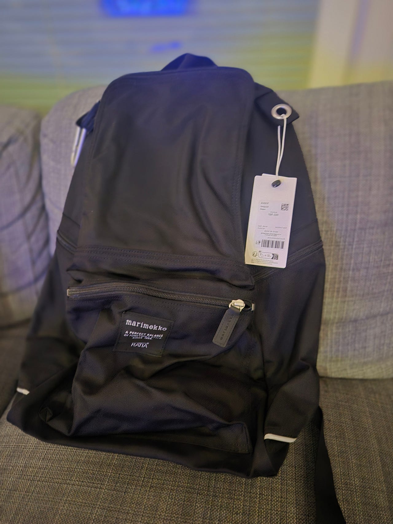 Marimekko Buddy Reppu Musta Unisex | Tori