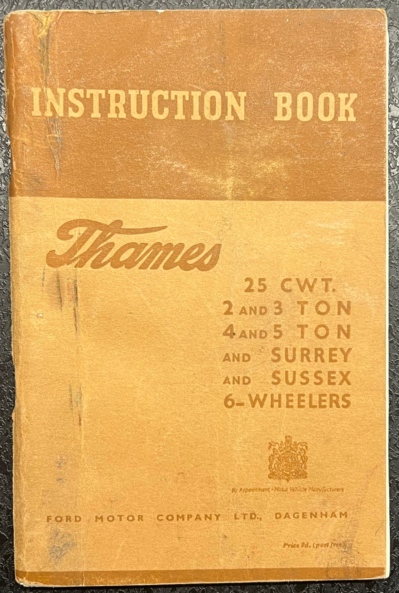 Thames instruction book v 1947 - autojen käyttöohje käsikirja | Tori