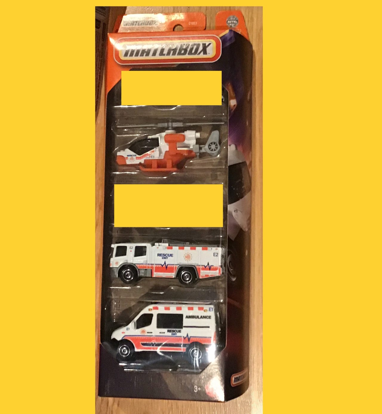 Matchbox MBX Mission helicopter,Scania P360 fire truck,Renault Master ...