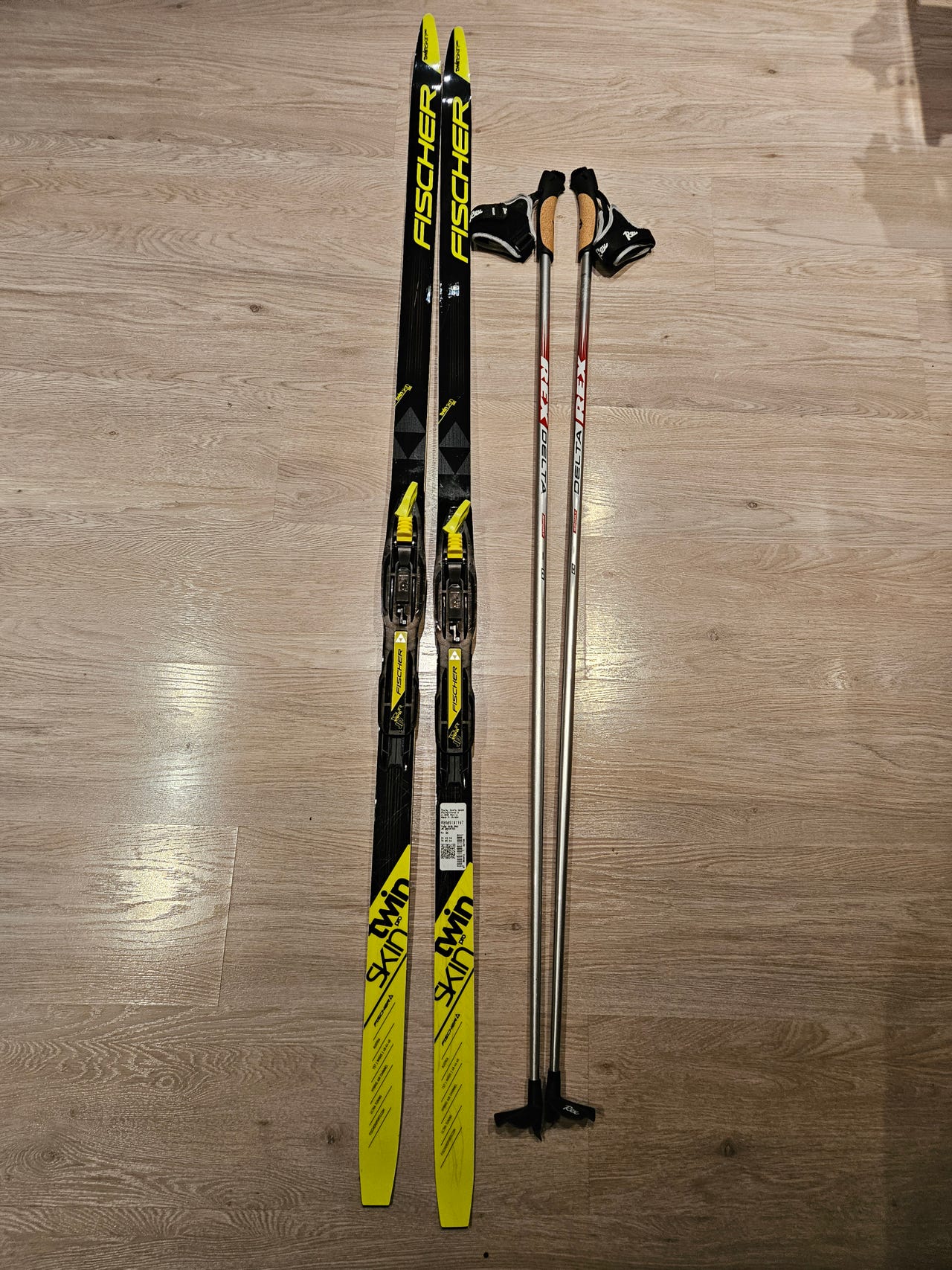 Fischer Twin Skin Pro JR 157cm sukset + Rex 125cm sauvat | Tori