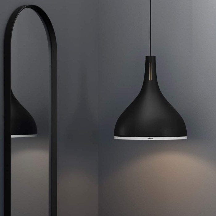 e3light - Pantone - Riippuva lamppu - Castor 35 - Musta - Metalli ...