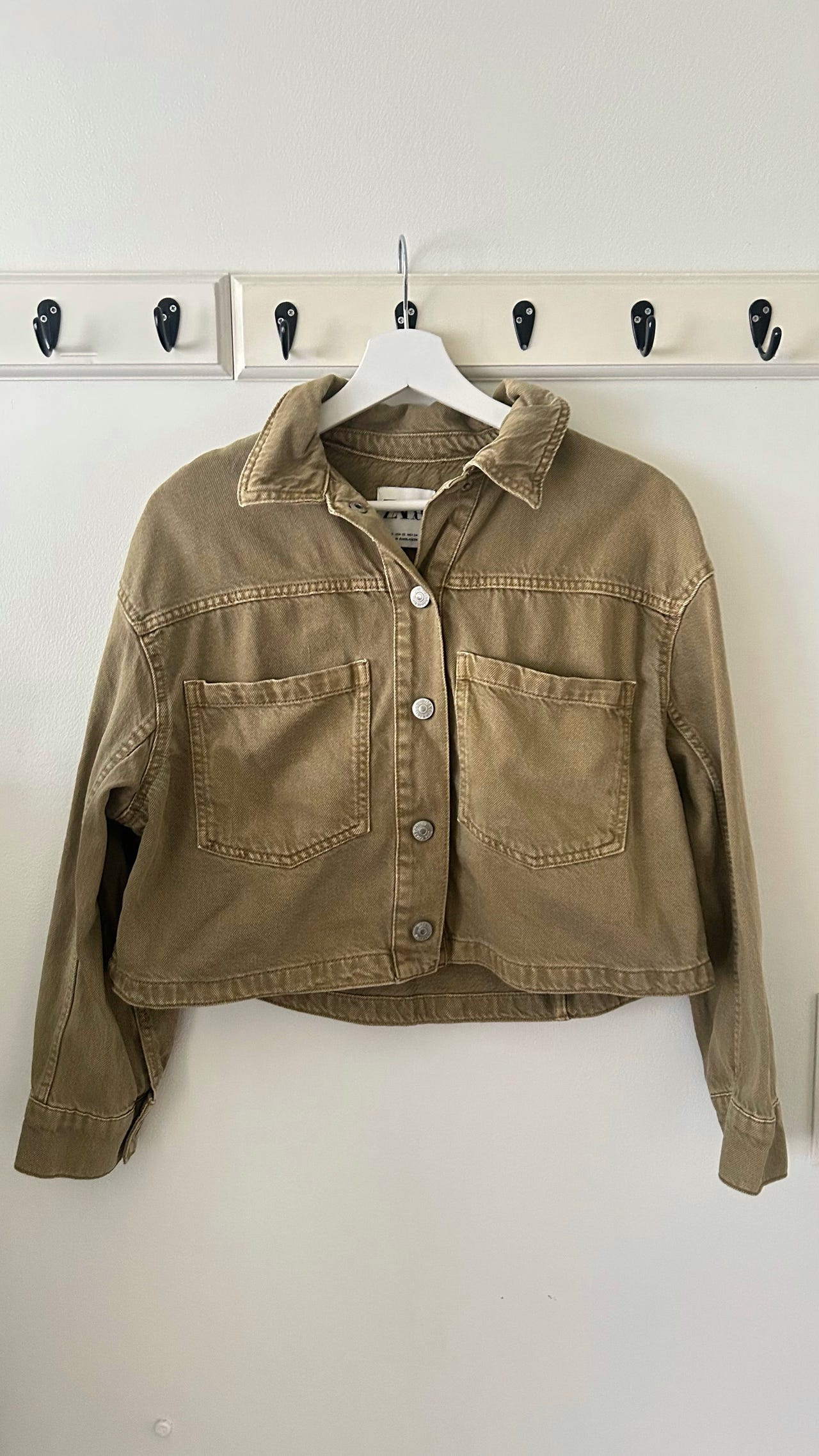 Zaran vihreä lyhytnäköinen farkkutakki, XS | Tori