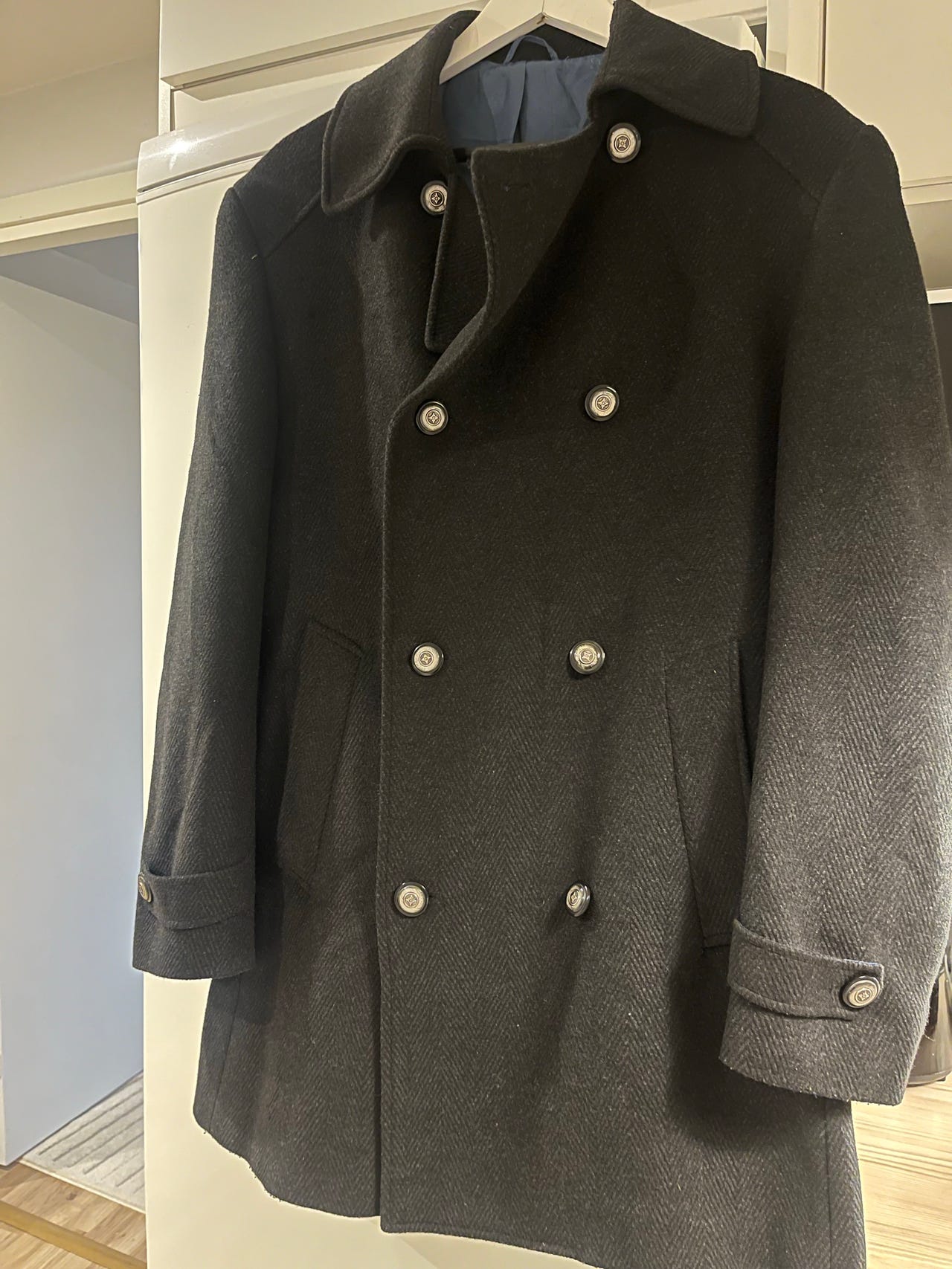 Dressmann Pitkä takki Musta XL Polyesteri | Tori