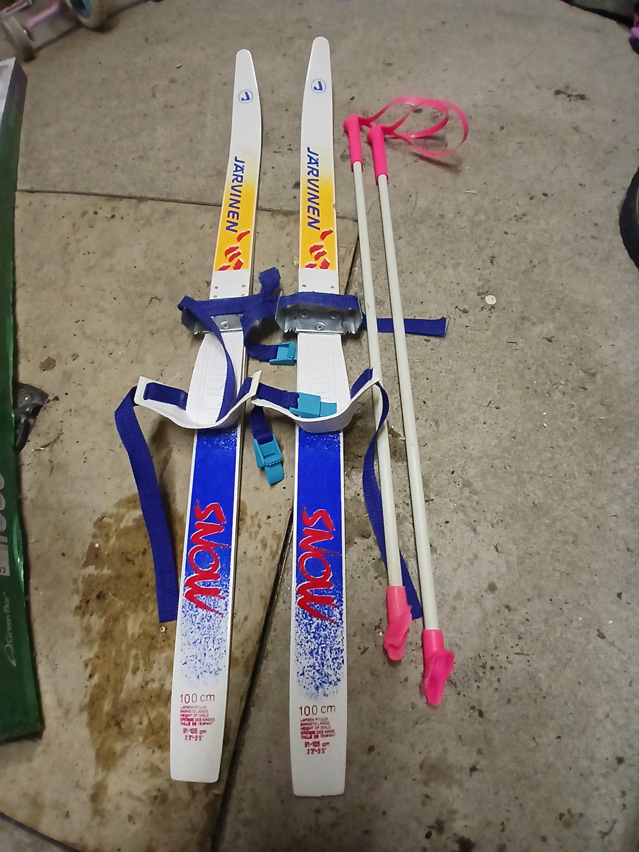 Lasten sukset ja sauvat 100 ja 70cm | Tori