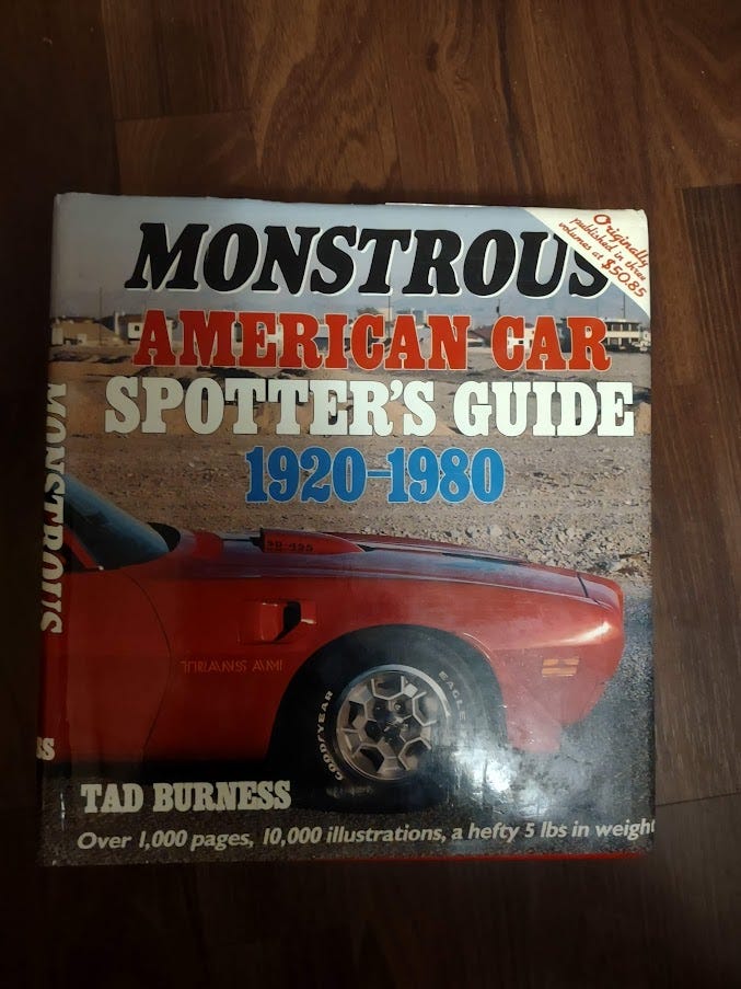 Monstrous American Car Spotter’s Guide 1920-1980 - kirja. | Tori