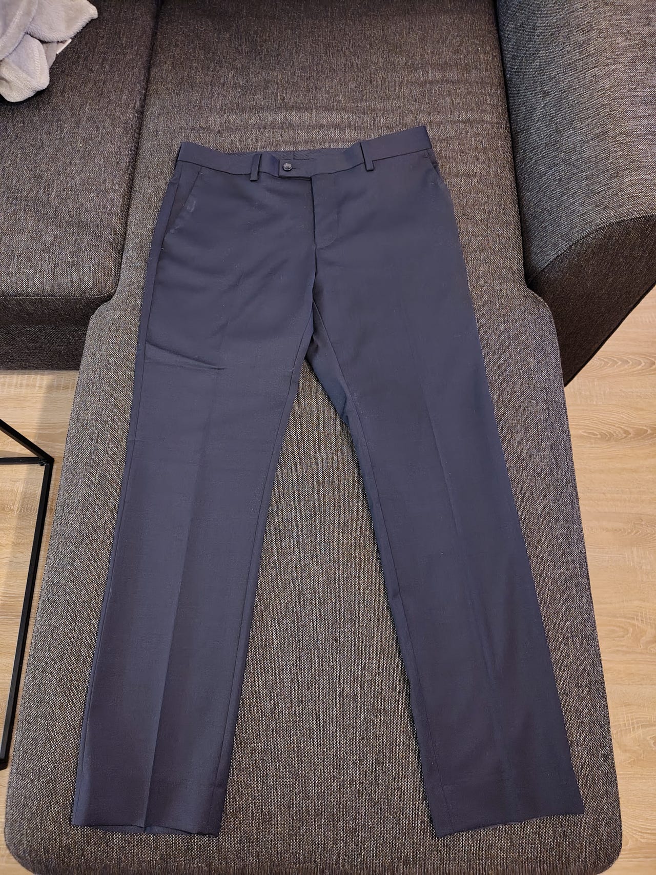 Dressmann wool stretch navy blue puvunhousut | Tori