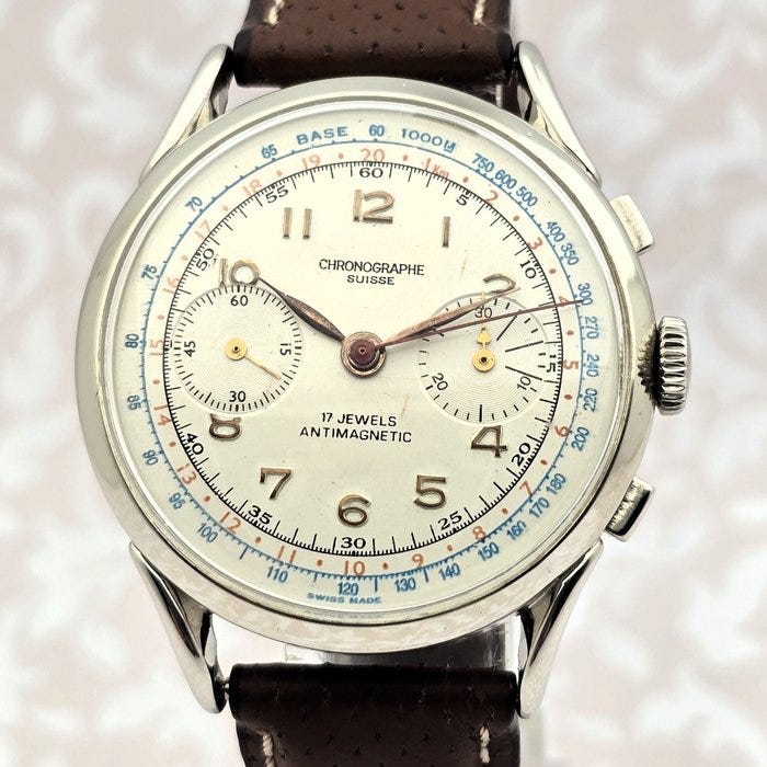 Chronographe Suisse - Cal. Landeron 148 - Miehet - 1900-1949 | Tori