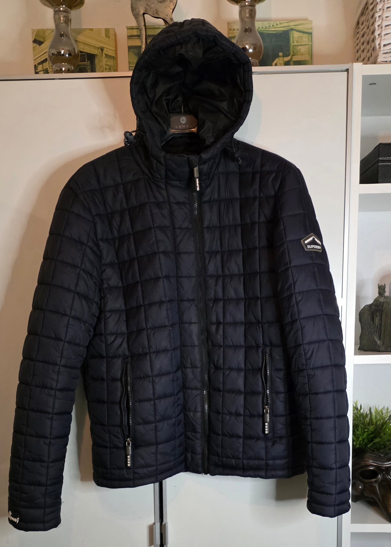 Superdry Fuji JKT Kevyttoppatakki Hupulla - Koko L (Mitoitus M) | Tori