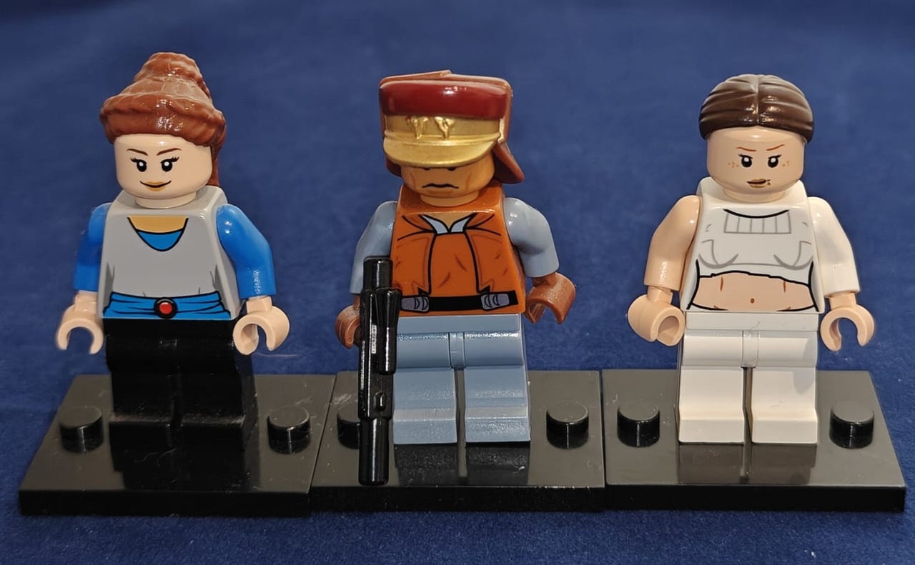 Lego Star Wars "Padmé Naberrie, Captain Panaka ja Padmé Geonosis Arena ...