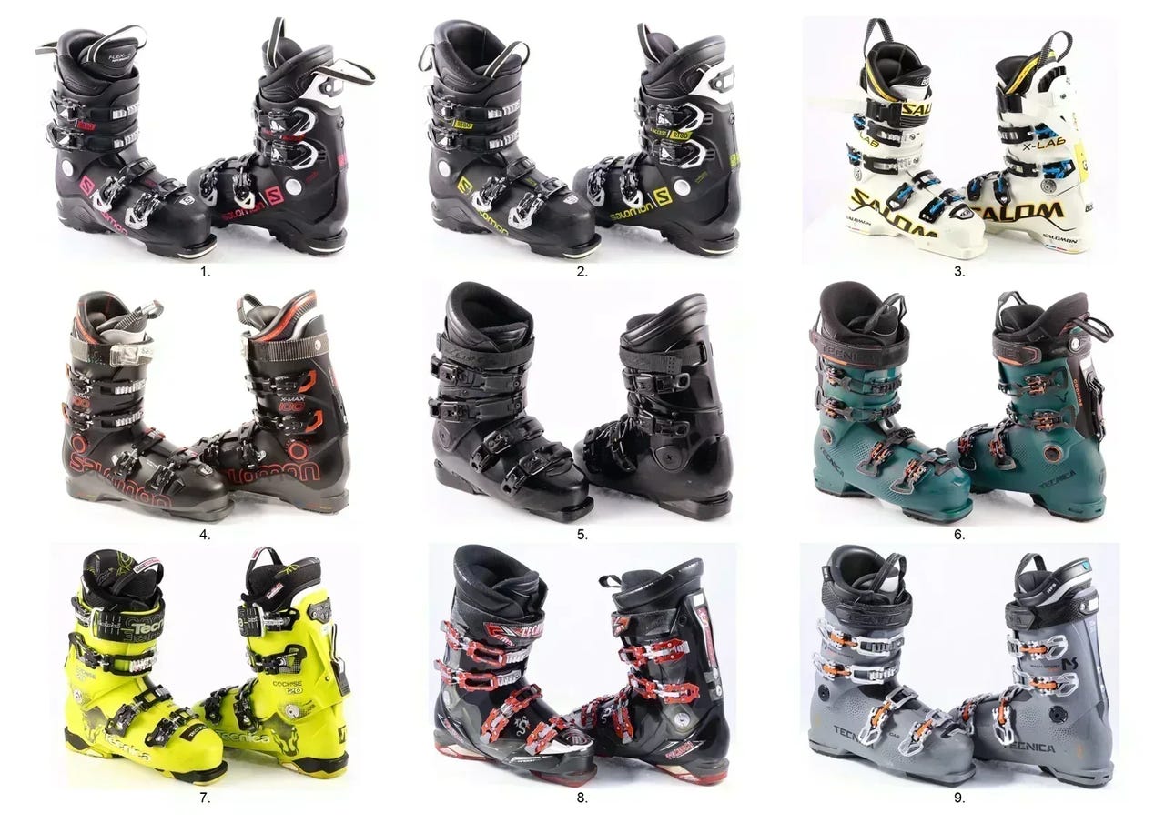 Laskettelumonot SALOMON X-ACCESS RT80, X-LAB 130, STROLZ BLACK RACE ...