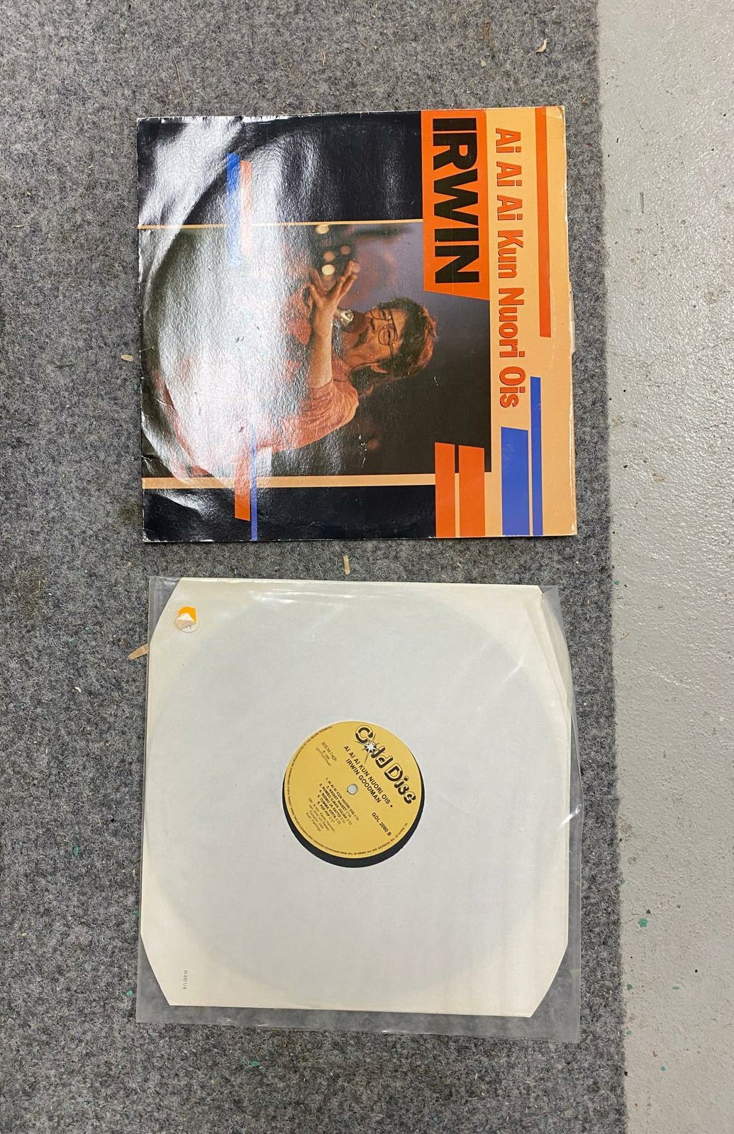 Irwin Goodman LP-levyt 2 kpl – Ai ai ai kun nuori ois & Vuosikerta -89 ...