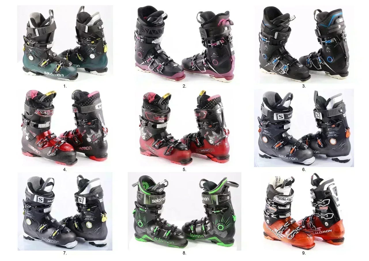 Laskettelumonot SALOMON QST ACCESS R80, PRO 110W TR, QUEST ACCESS 70 ...