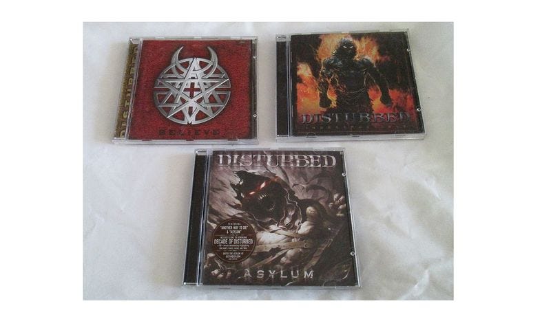 Disturbed: Kolme CD-levyä, setti, metal, rock | Tori