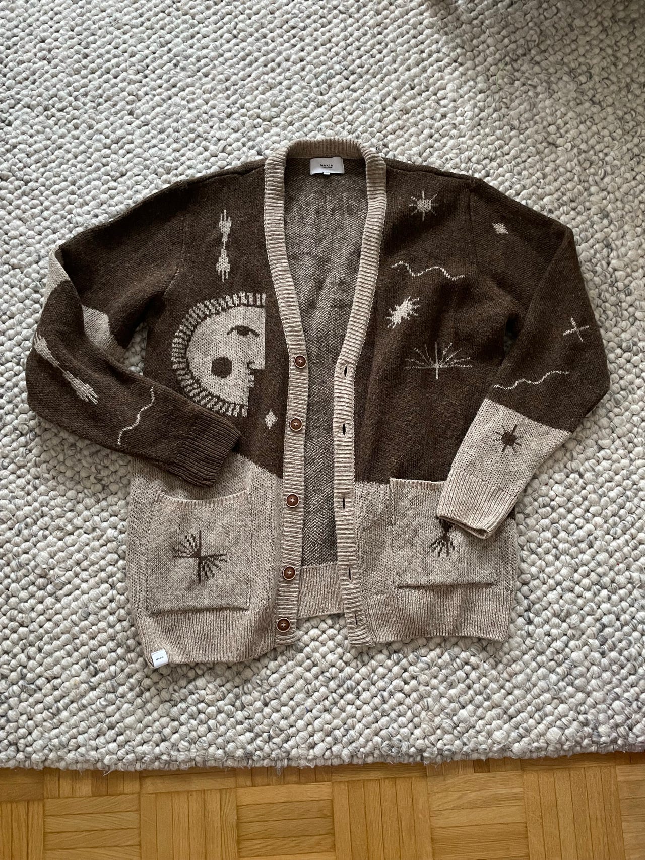 Makia (XL) villainen neuletakki | Tori